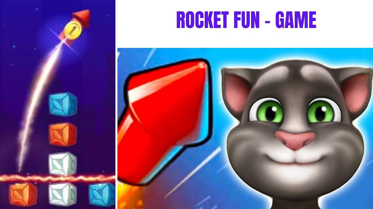 Rocket fun game | talking tom rocket fun game | kids game | My Talking ...