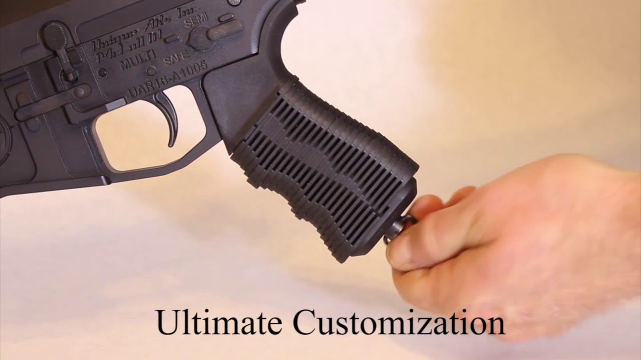 Unique Grip - Adjusts to Fit Shooter's Hand - YouTube