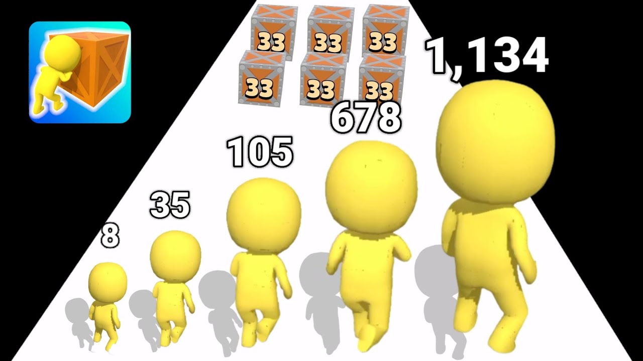 Play 333 TikTok Video Game ASMR PUSH HARDER vs BALL RUN 2048.All Levels ...