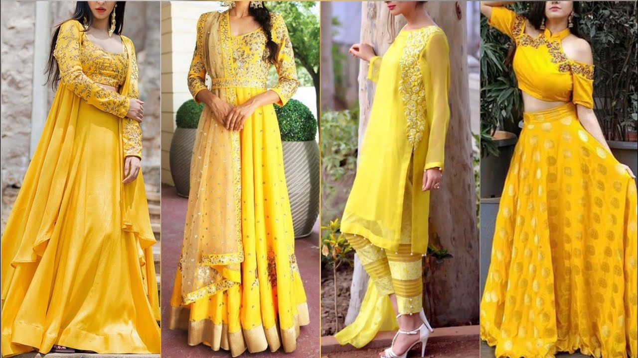 50 stylish yellow shades designs in my latest fashion beauty - YouTube