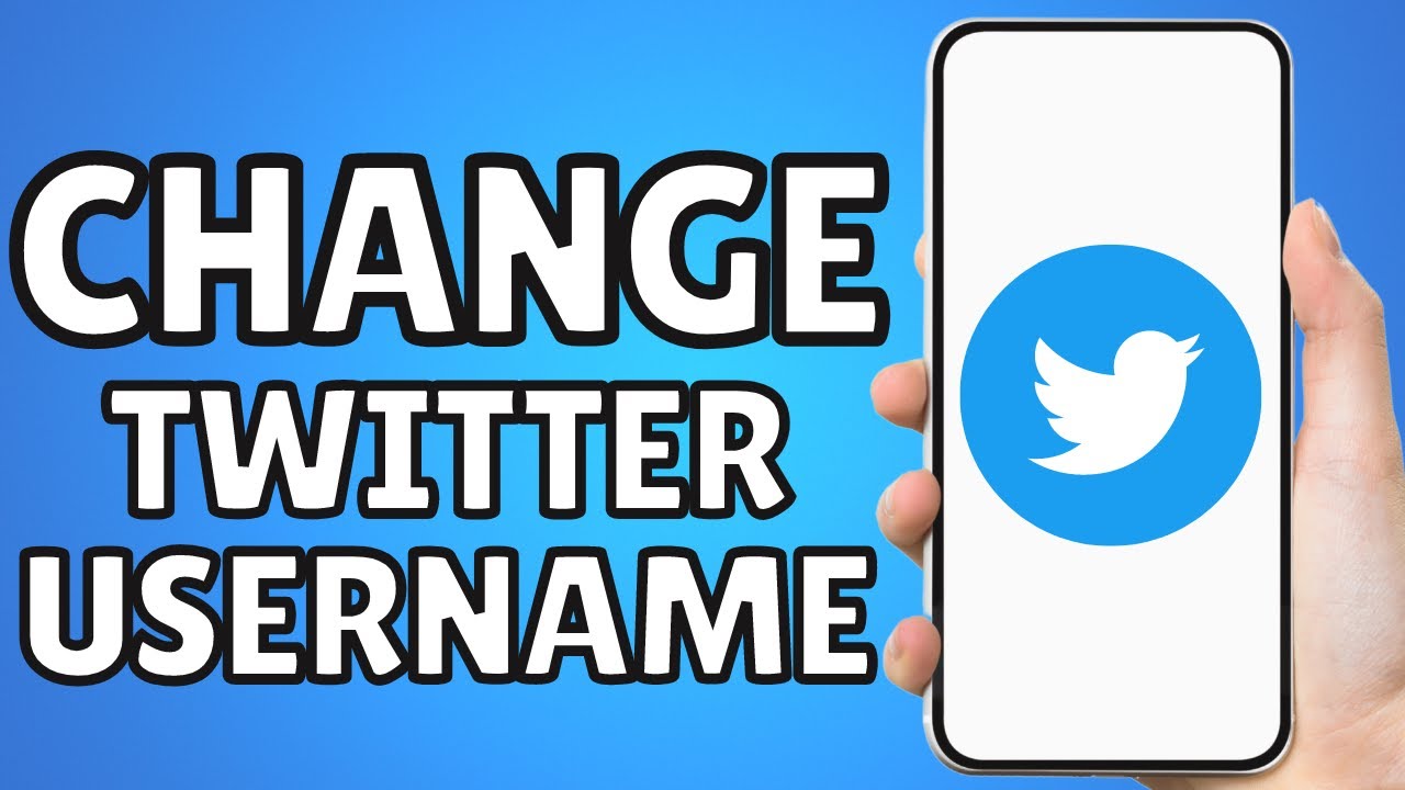 How To Change Twitter Username - YouTube