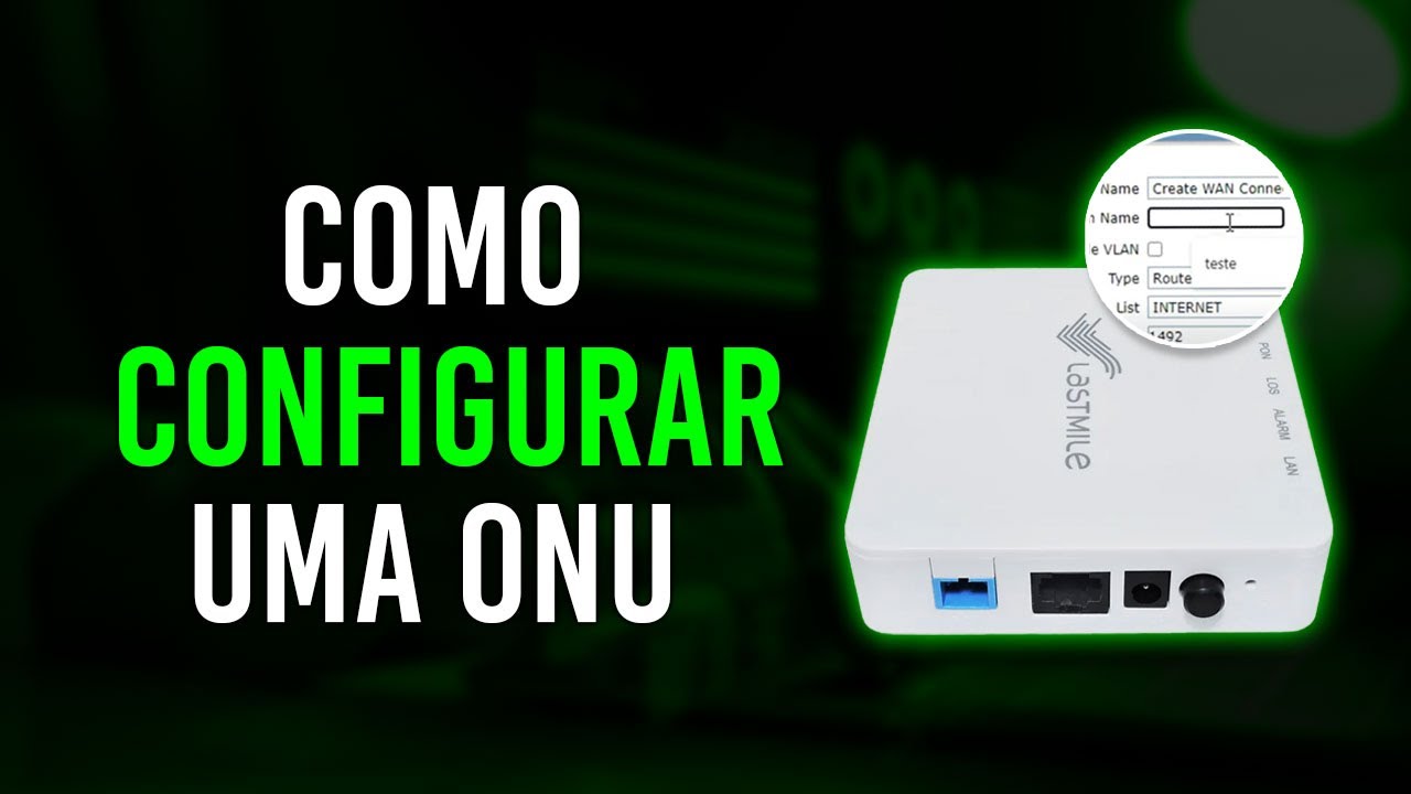 Como CONFIGURAR ONU com PPPOE em MENOS DE 2 MINUTOS! - YouTube