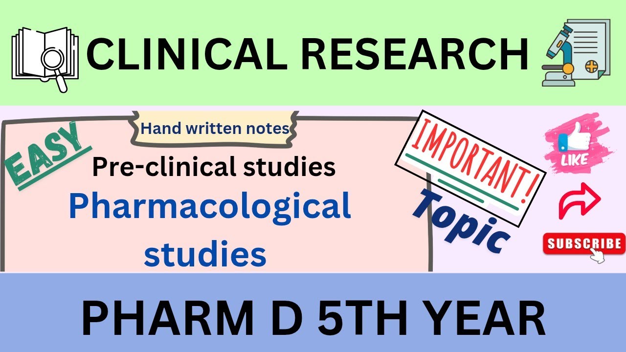 Preclinical Trials: Pharmacological Testing Explained | Pharm D notes ...