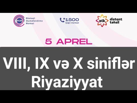 OTK 10-cu sinif riyaziyyat - 5 aprel 2026