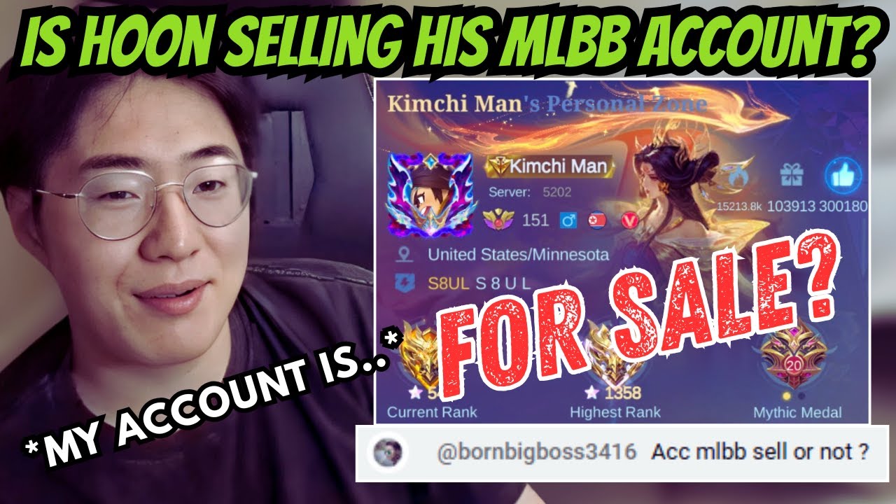 Hoon Talks About His Mobile Legends Account After Switching To HOK ...