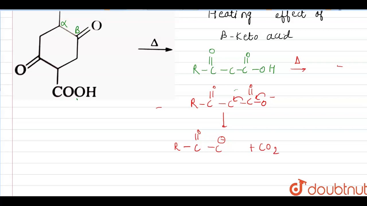 The decarboxylation of `beta`-ketoacids `beta,gamma`-unsaturated acid ...