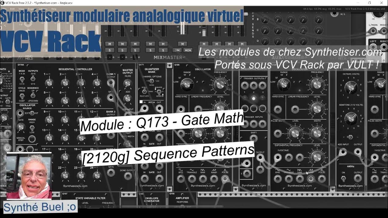 VCV Rack - [2120l] Q173 - Gate Math – Sequence Patterns - YouTube