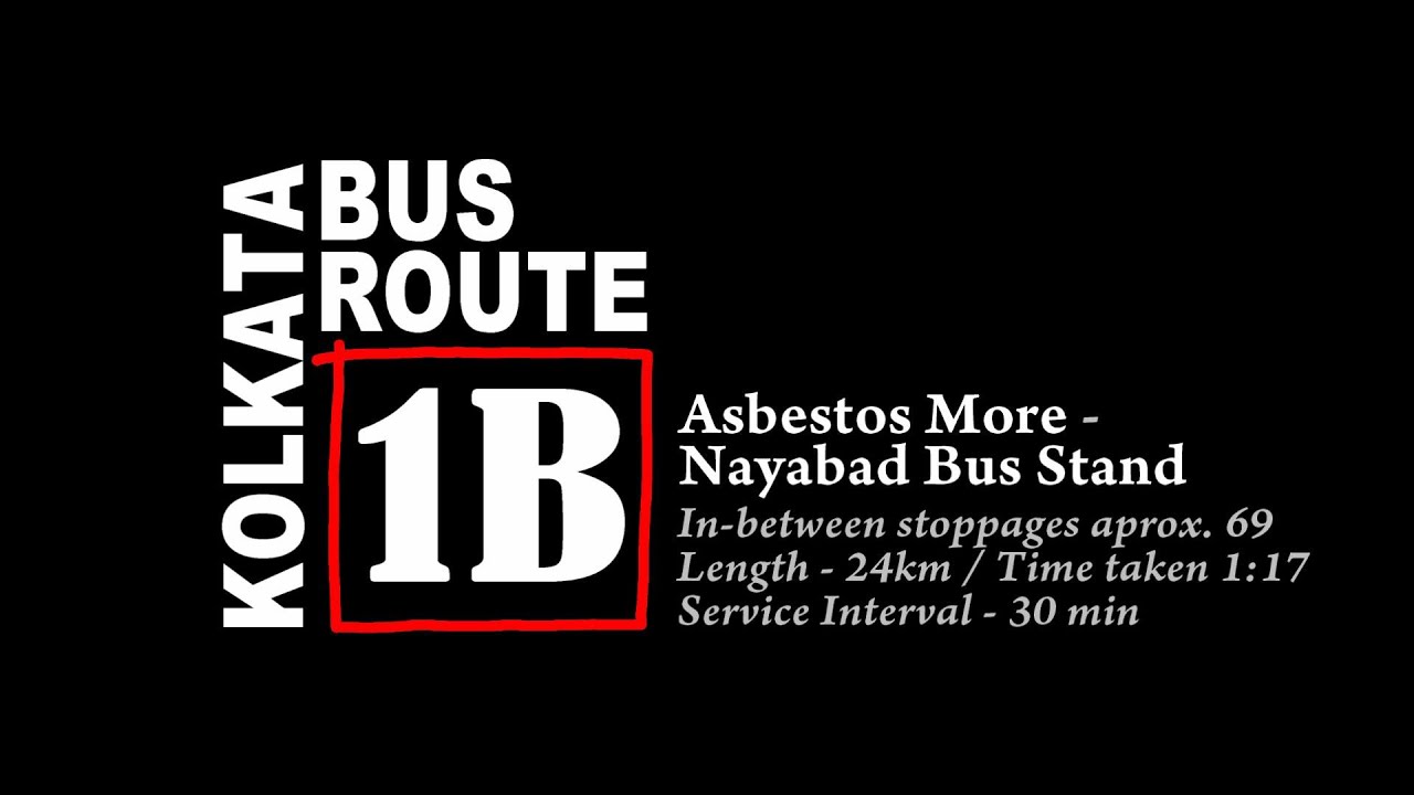 1B | Bus Route No. 1B | Kolkata City Bus | Drive in | Bus Stand ...