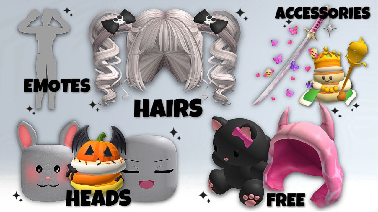 GET THESE NEW FREE CUTE ITEMS/EMOTES/HAIRS/& BUNDLES NOW!😍🤩 - YouTube