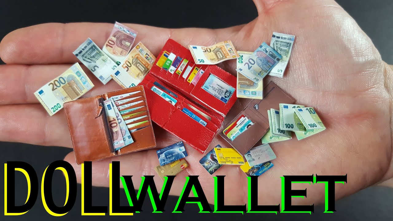 DIY - How to make a Miniature Wallet - YouTube