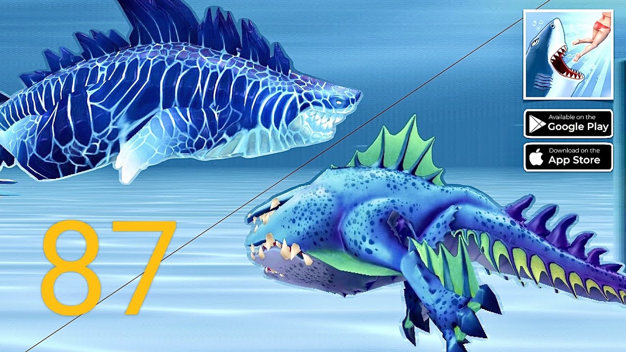 SHARKJIRA VS ABYSSHARK - HUNGRY SHARK GAMEPLAY WALKTHROUGH (iOS ...
