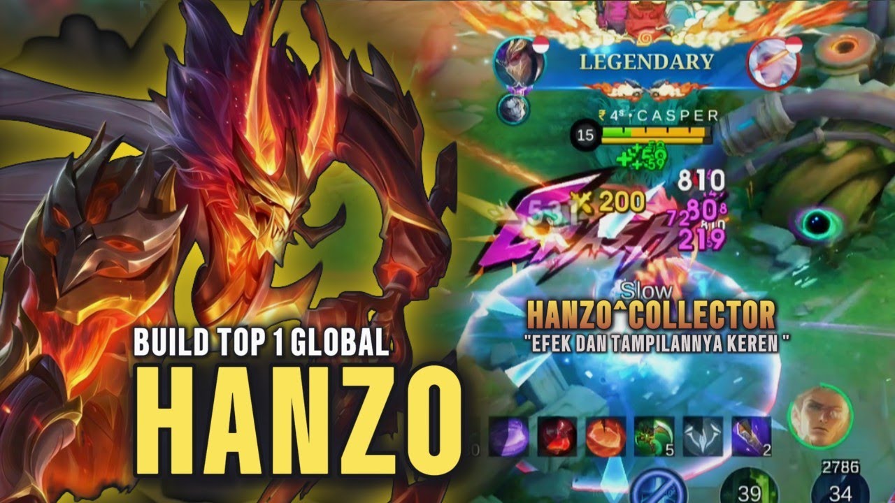 HANZO COLLECTOR ! BUILD HANZO TERSAKIT 2025 TERBARU MOBILE LEGENDS ...
