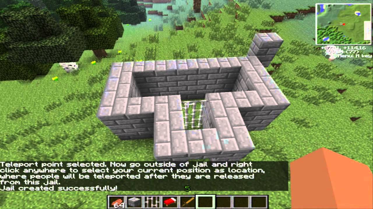 Cárceles en Minecraft!!!Plugin Jail - YouTube