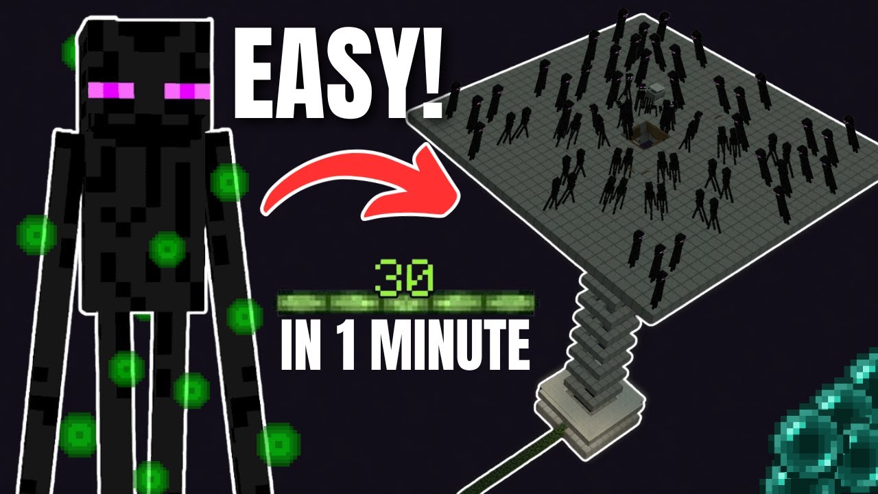 NEW and EASY Enderman XP Farm [BEDROCK + JAVA] - YouTube
