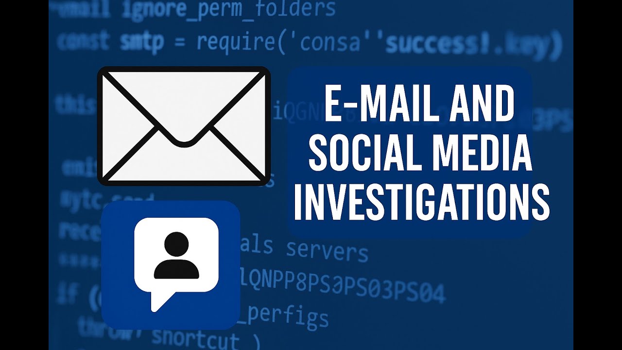 Module 11 – E-mail and Social Media Investigations | Digital Forensics ...