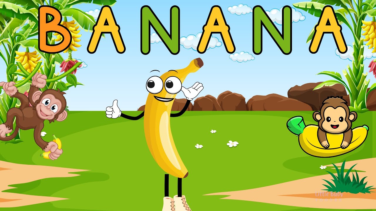 Spell Banana, Banana Phonics, Preschool Learning, Baby Can Speak - YouTube