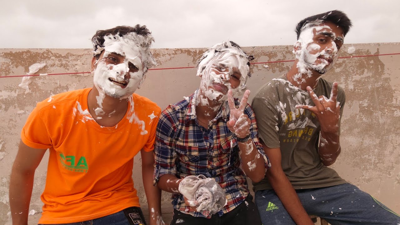 Shaving cream challenge 🤣 must watch guys - YouTube