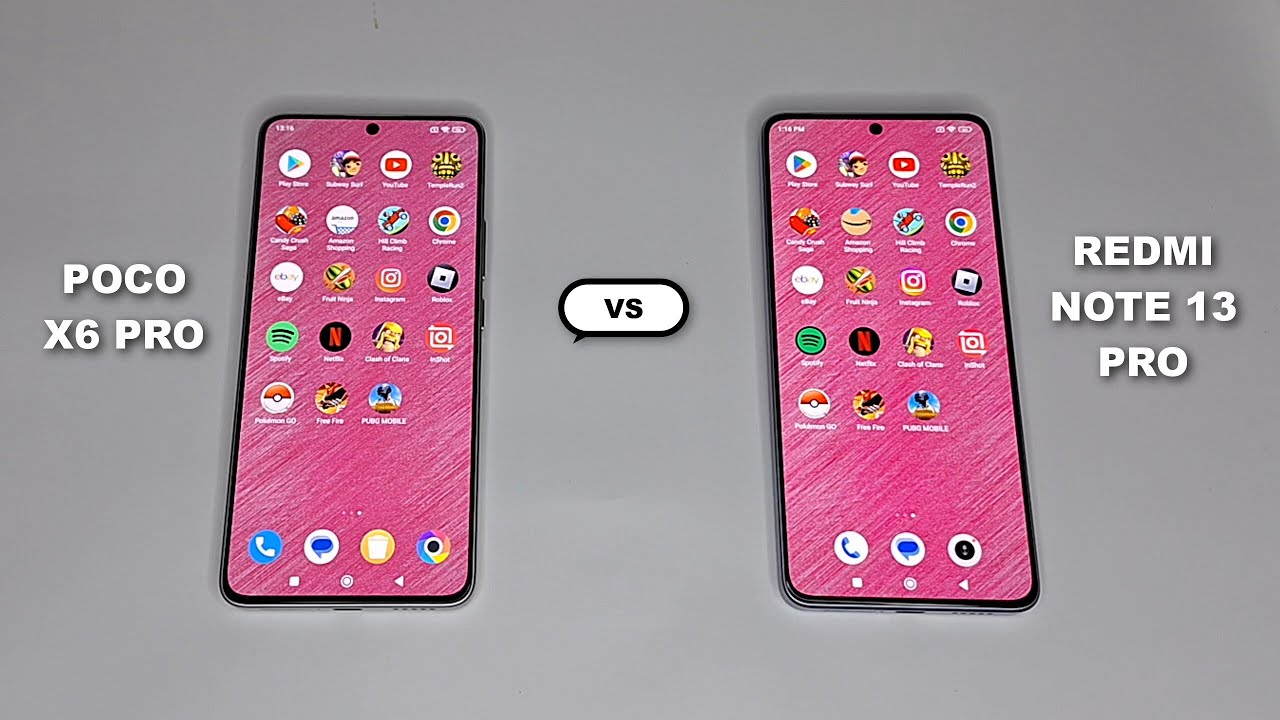 Poco X6 Pro Vs Redmi Note 13 Pro Speed Test - YouTube