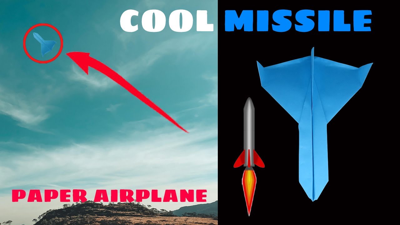 How to make A cool Missile Paper airplane ️🎖️ - YouTube