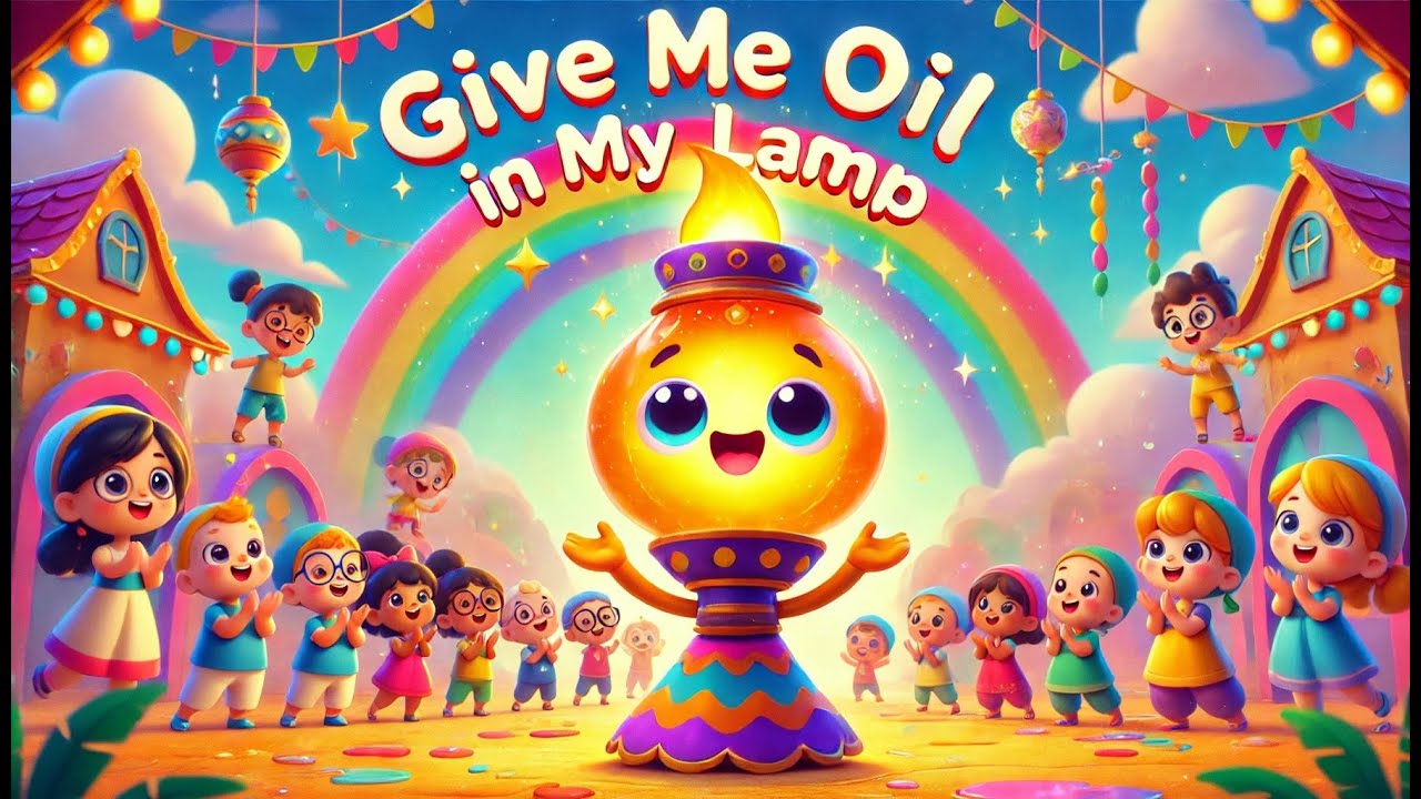 Give Me Oil In My Lamp | Kids Gospel Song | Animated Song With Lyrics ...