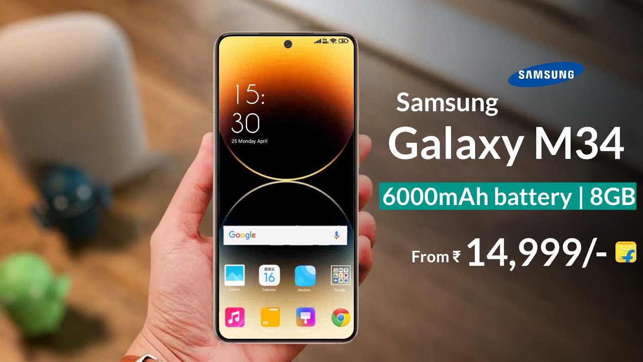 Samsung Galaxy M34 5G with Snapdragon 695 Processor and 6000Mah battery ...