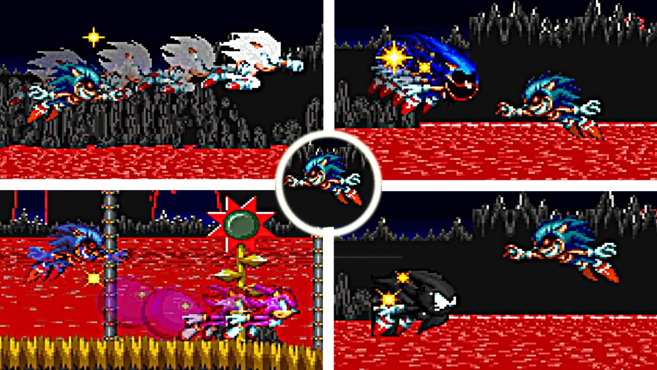 SUPER FORMS FIGHT SONIC.EXE MANIA | Sonic Mania Plus Mods - YouTube