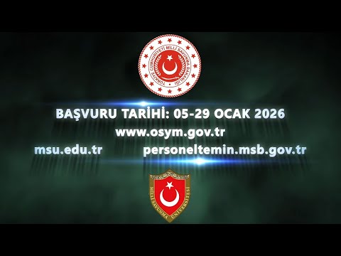 Millî Savunma Üniversitesi Askerî Öğrenci Aday Belirleme Sınav (2026-MSÜ) Başvuruları