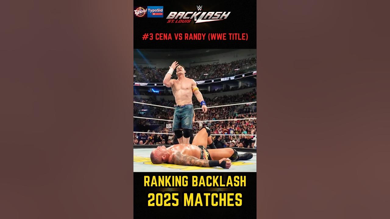 Ranking Every Backlash 2025 Match (WORST to BEST) #wwe #backlash - YouTube