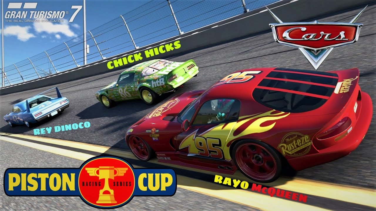 PISTON CUP 🏆 🇺🇲 | ⚡ Rayo McQueen - 👑 Rey Dinoco - 🟢 Chick Hicks | GRAN ...