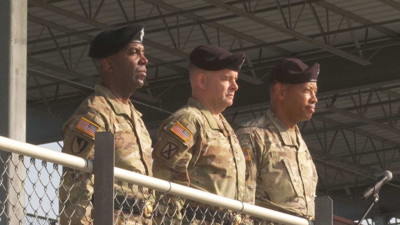 Major General Hood assumed command from Major General Jason Kelly - YouTube