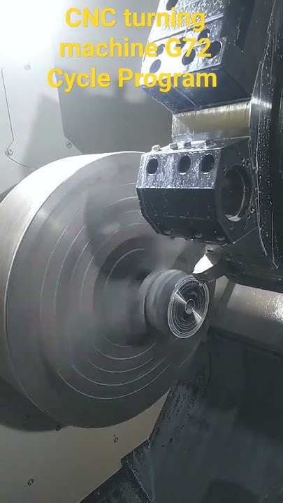 Reels/CNC turning machine/G72 Cycle program/Facing - YouTube