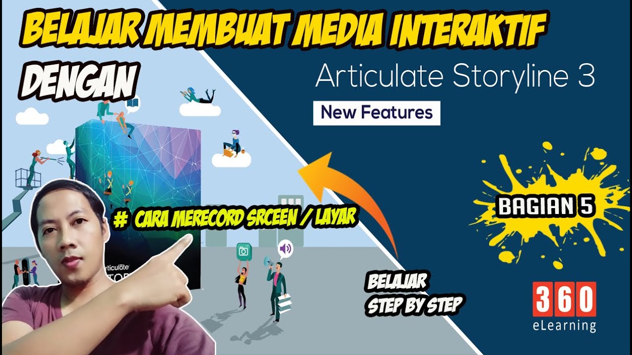 Bagian 5 | Belajar Articulate Storyline 3 💥Cara Record Screen - YouTube