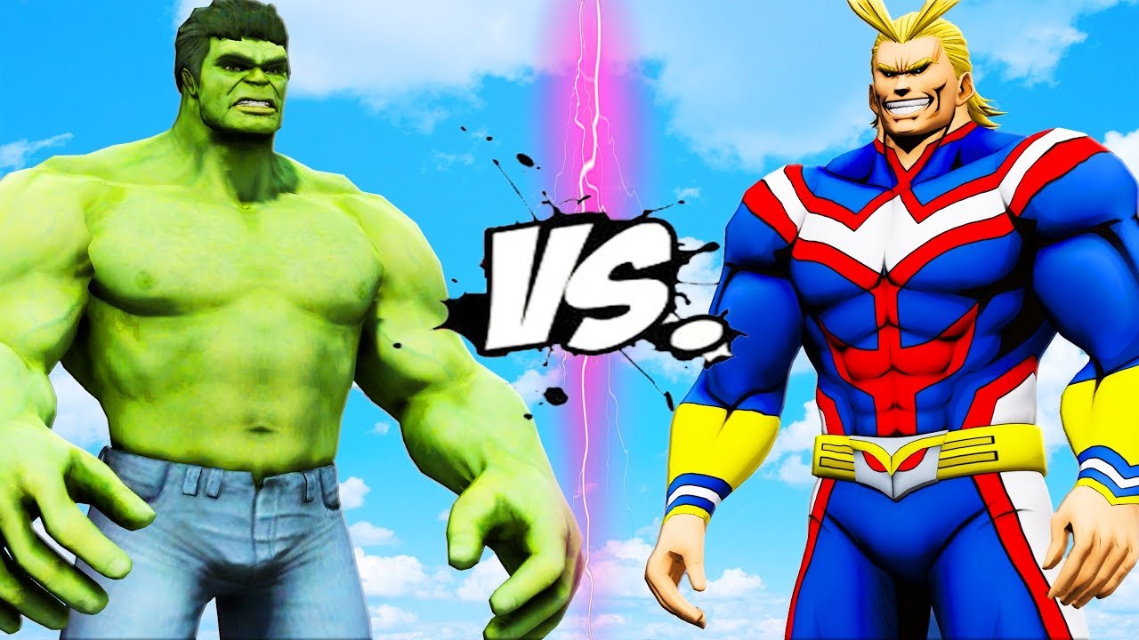 THE HULK VS ALL MIGHT (My Hero Academia) - YouTube