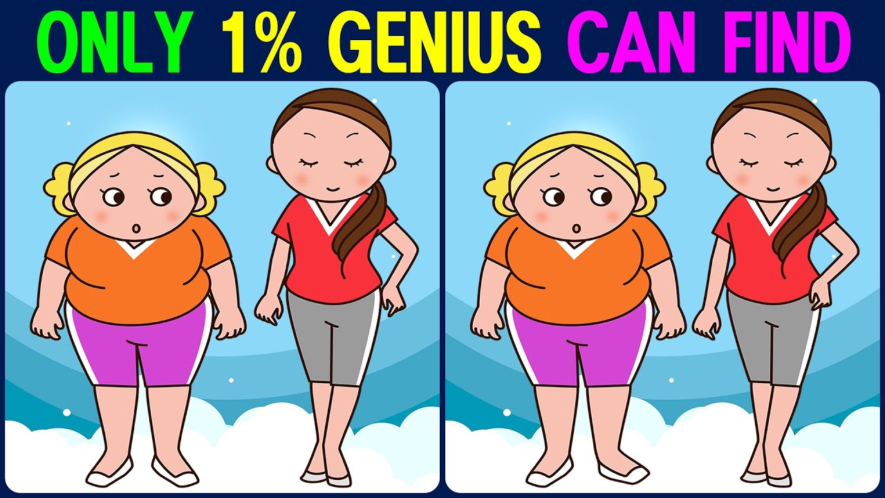 【Find the Difference】 Genius can find all differences! - YouTube