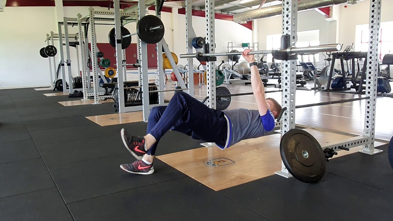 horizontal row contralateral bridge holds - YouTube