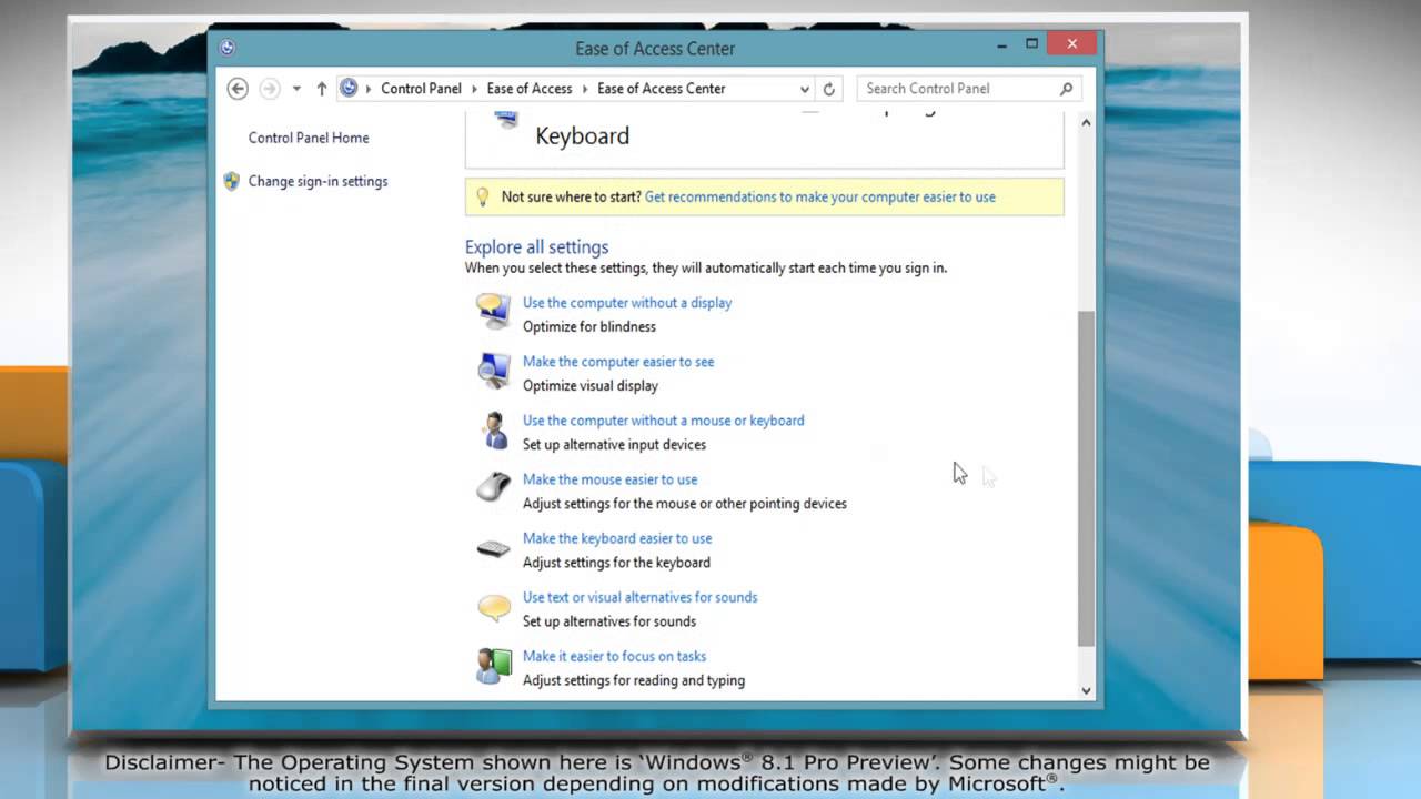 Make the focus rectangle thicker in Windows® 8.1 - YouTube