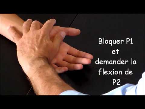 Tester le long fléchisseur du pouce - YouTube