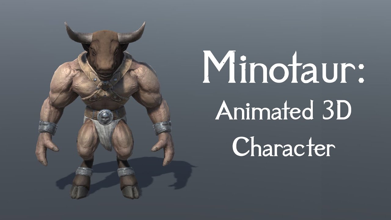 Minotaur: Animated 3d Character - YouTube