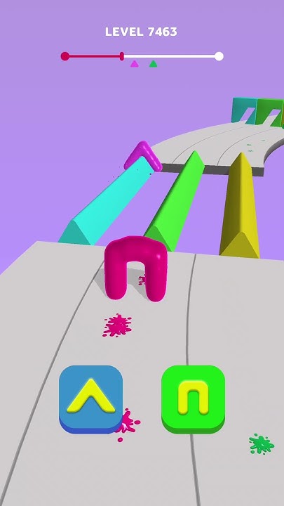Colorful Blob Shape Run #3D #game #funnyvideo #어몽 #어몽어스 - YouTube