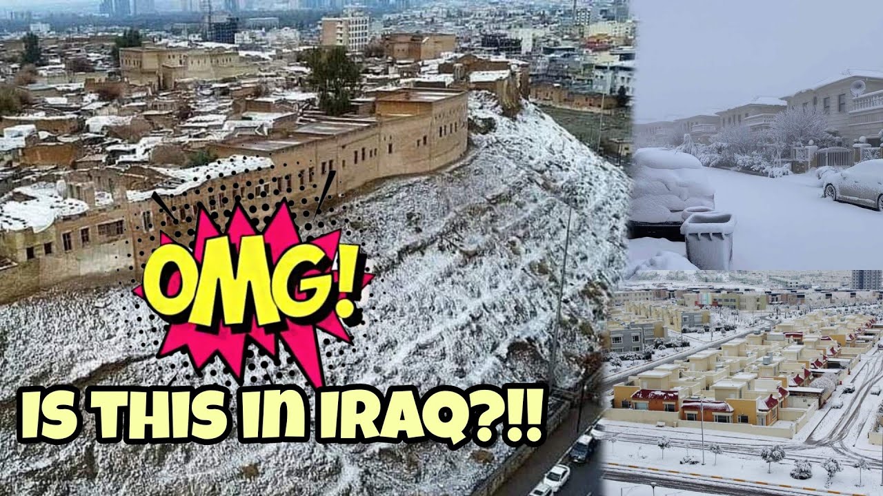 Snowfall in Erbil Kurdistan Region of Iraq | January 20 2022! - YouTube