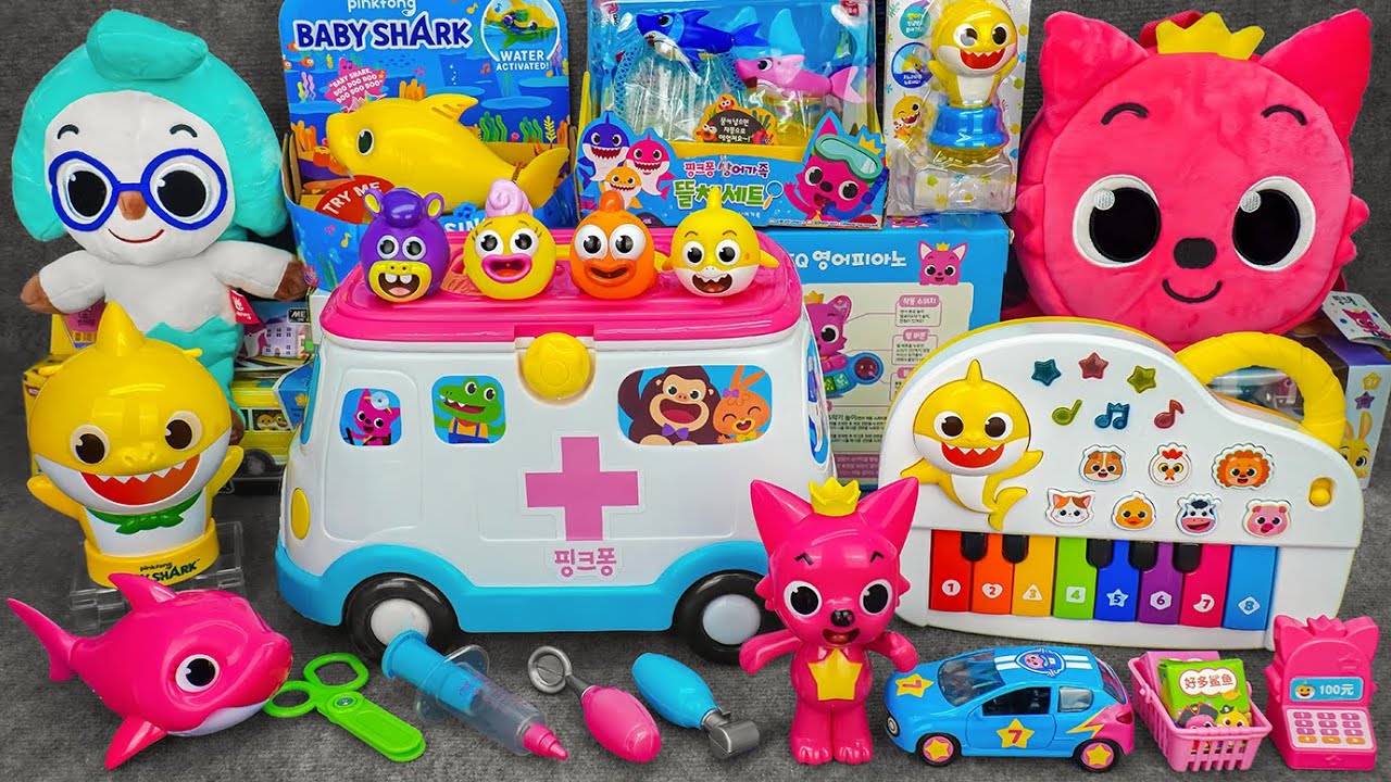 100 Minutes Satisfying with Unboxing Pinkfong Doctor Toys, Ambulance ...