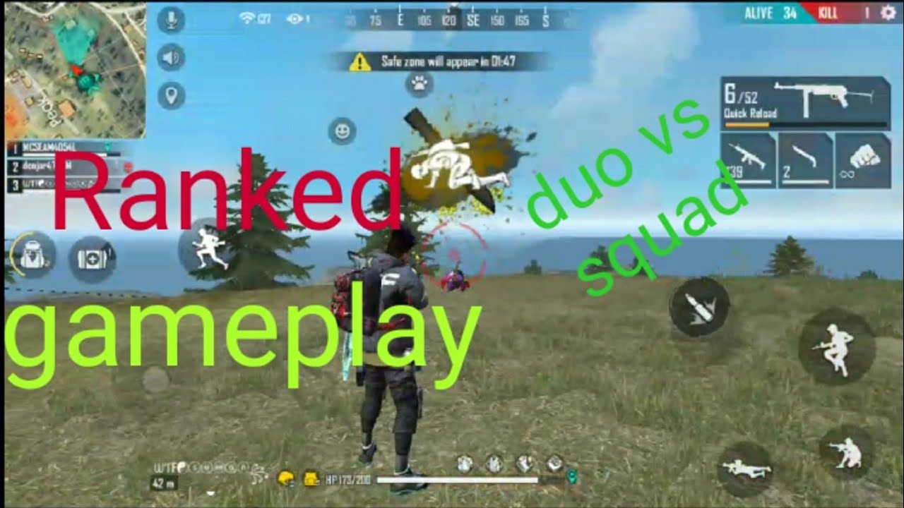 Duo Vs Squad Ranked Gameplay Garena Free Fire Gaming With Ts