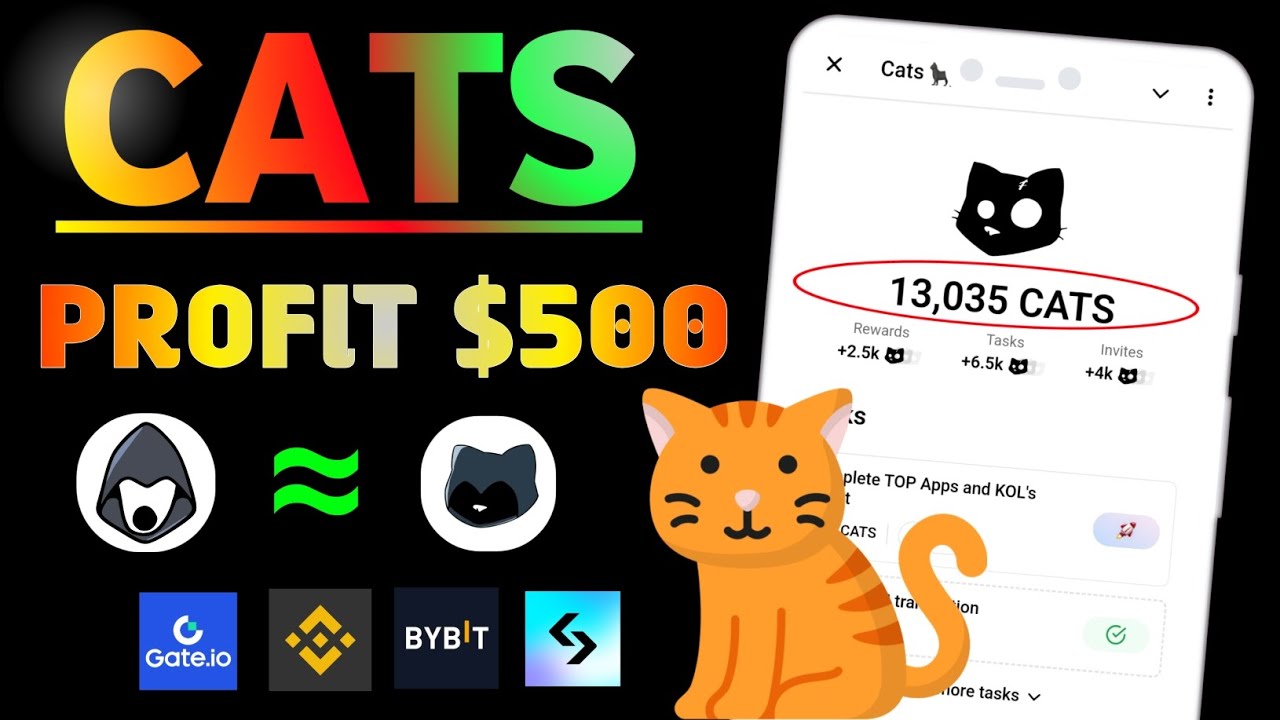 CATS 🔥 AIRDROP PROFIT $500 USDT | CATS CLAIM EXCHANGE | WITHDRAW ...