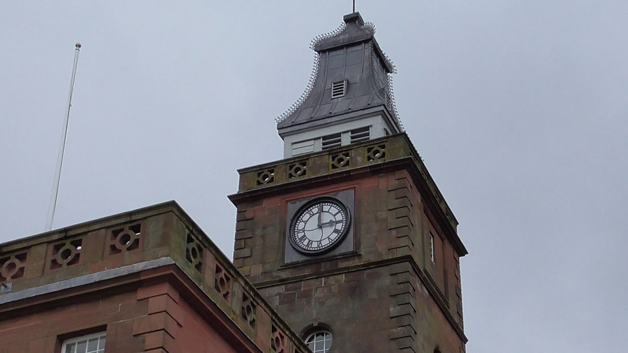 Midsteeple Town House Clock, Dumfries - YouTube