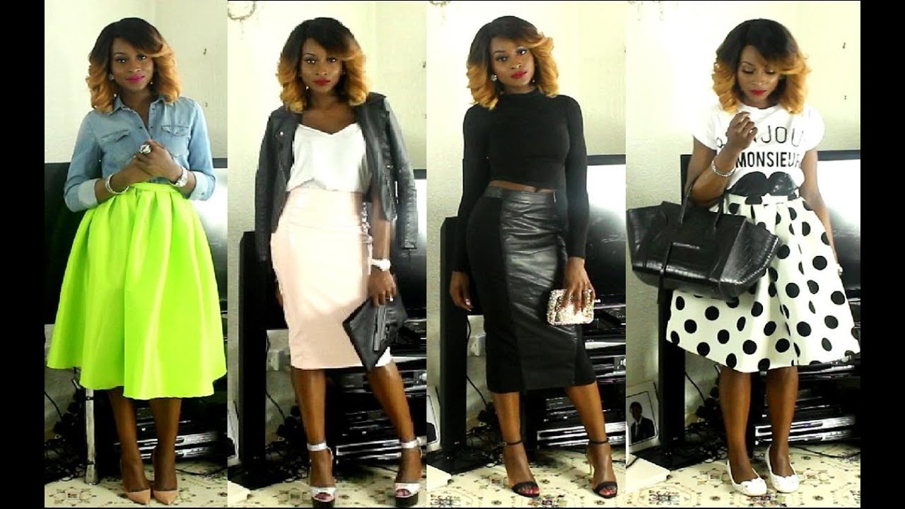 JJ Styles- Midi Skirts | LOOKBOOK - YouTube