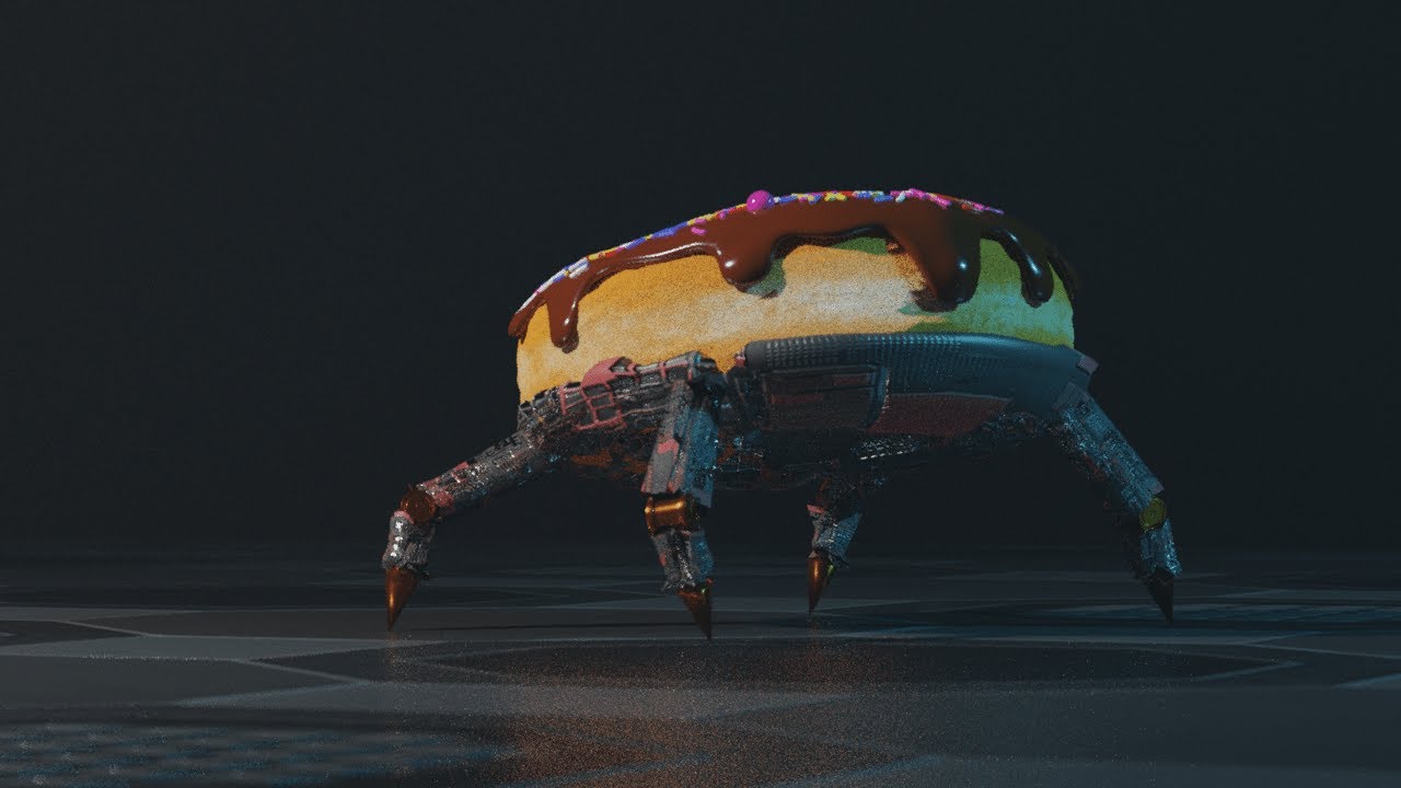 The donut ... is alive ! - YouTube