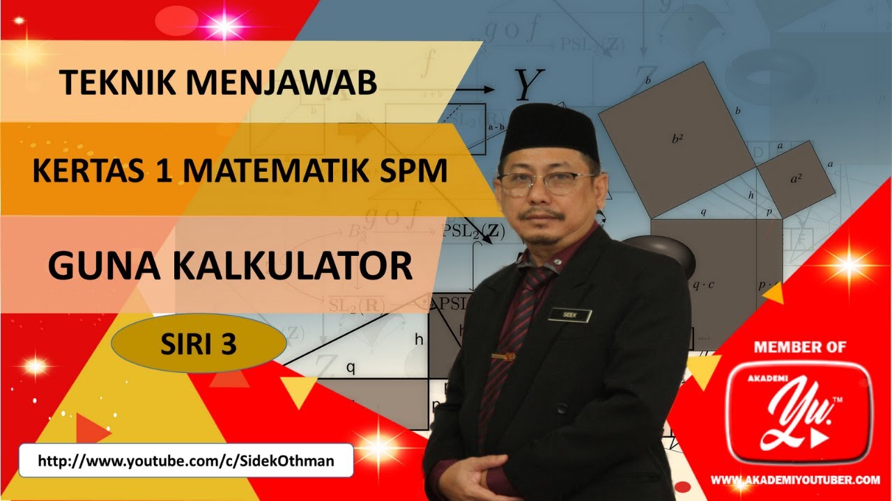 TEKNIK MENJAWAB K1 MATH SPM GUNA KALKULATOR - YouTube