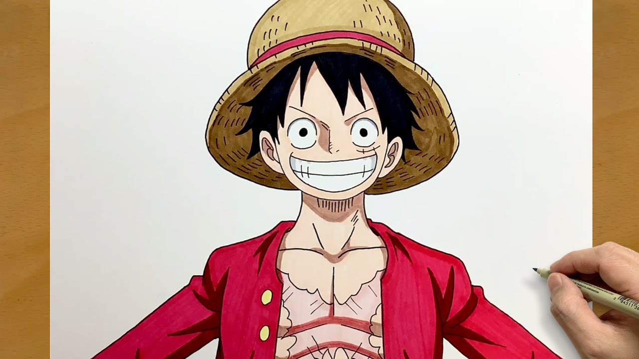 How to Draw Monkey D. Luffy || Easy Step-by-Step Anime Art || One Piece ...
