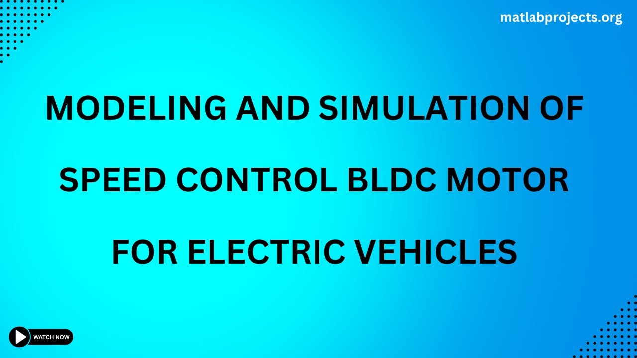 Modeling and Simulation of Speed Control BLDC Motor for Electric ...