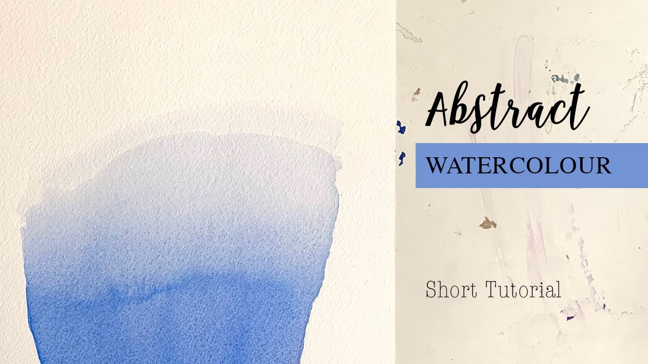Simple Abstract Watercolour Tutorial - YouTube